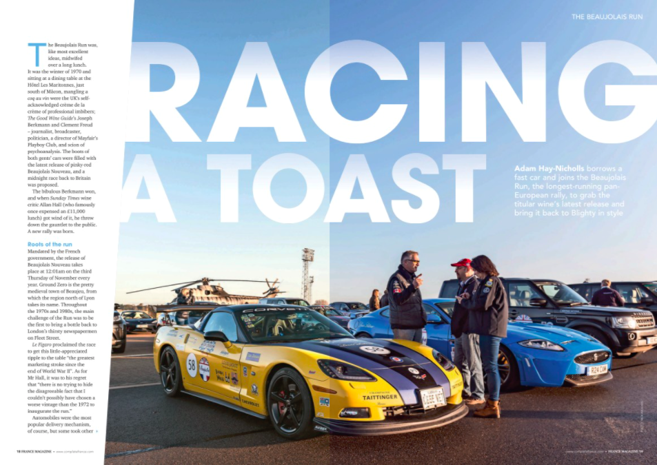 France Magazine: Racing a toast | Adam Hay-Nicholls